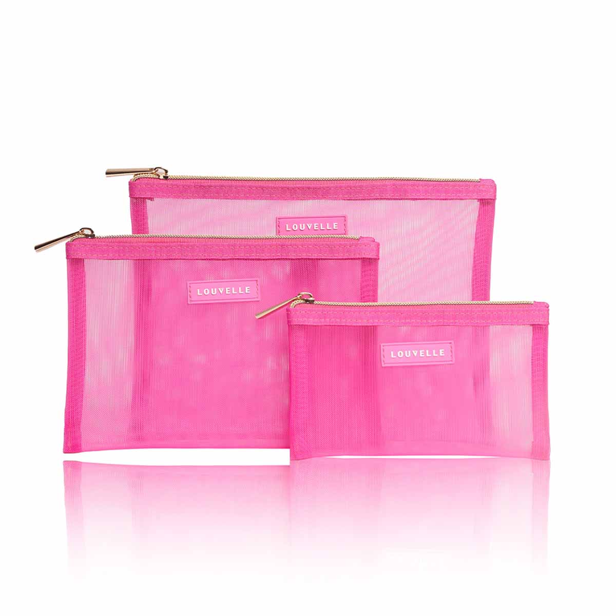 Mesh Pouch Set In Pink – Hedgerow Limited